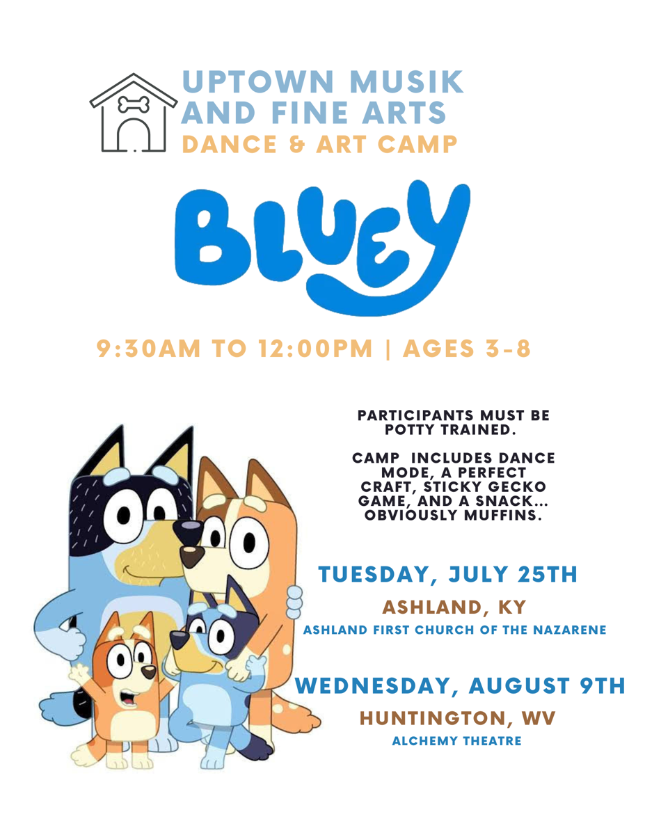 Register for BLUEY - Uptown Musik and Fine Arts